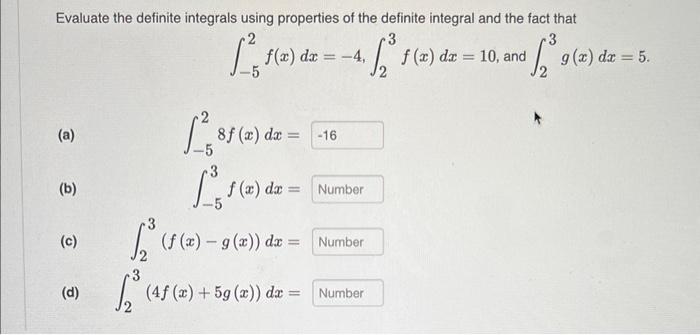 Solved Evaluate the definite integrals using properties of | Chegg.com