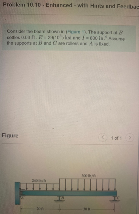 Solved Problem 10.10 - Enhanced - with Hints and Feedbac | Chegg.com