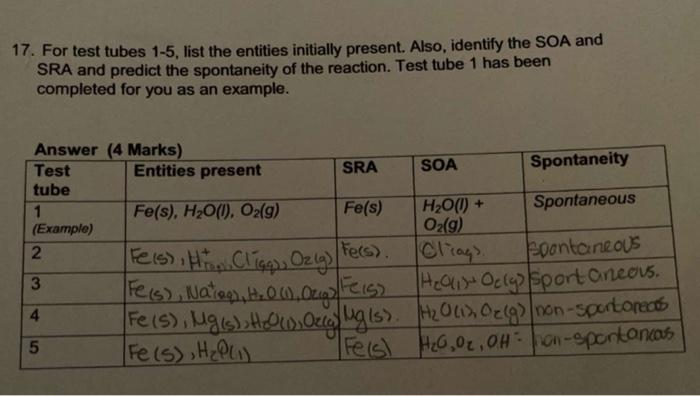 Solved Using the SO and SRA identified in Question 17, write | Chegg.com