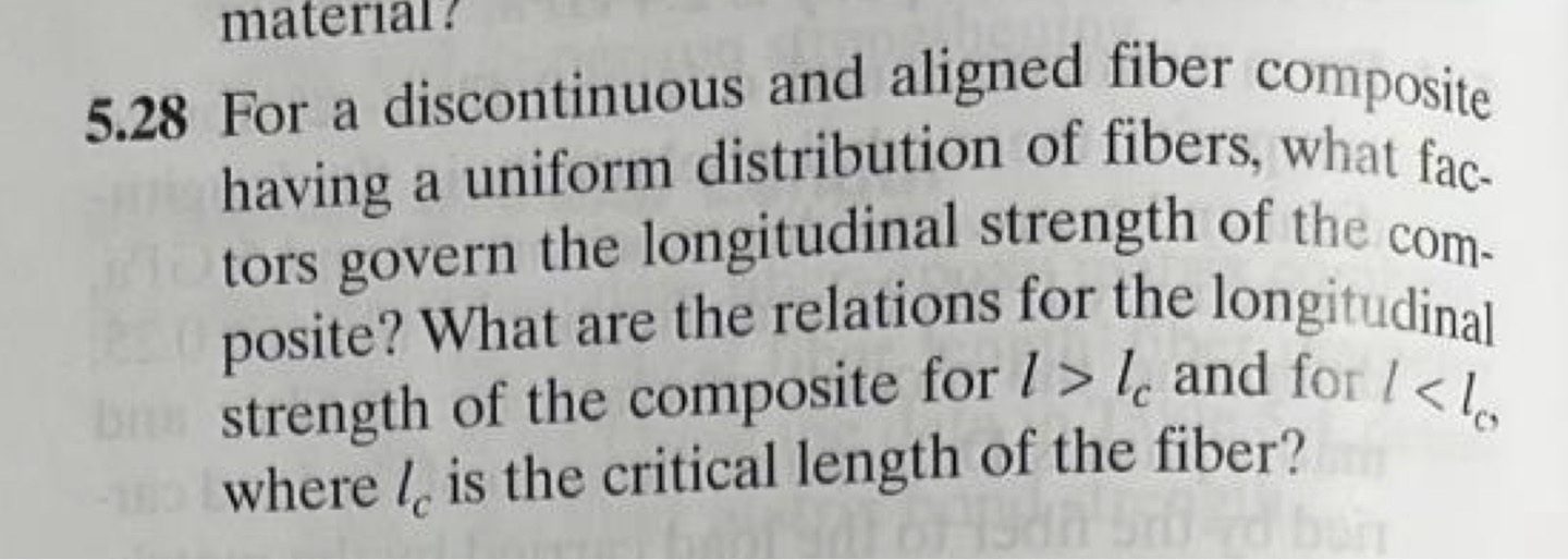 Solved 5.3 ﻿A large-particle composite consisting of | Chegg.com