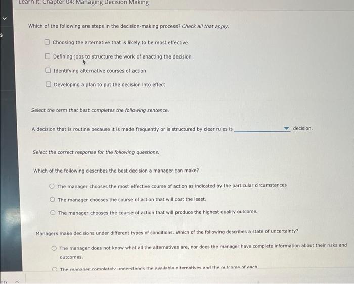 Solved Which of the following are steps in the | Chegg.com