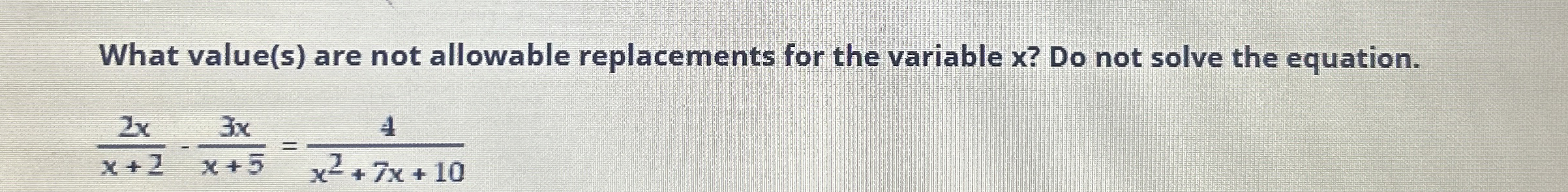 Solved What value(s) ﻿are not allowable replacements for the | Chegg.com