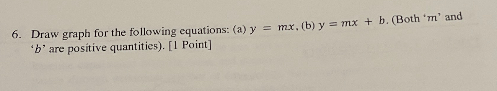 Solved Draw graph for the following equations: | Chegg.com