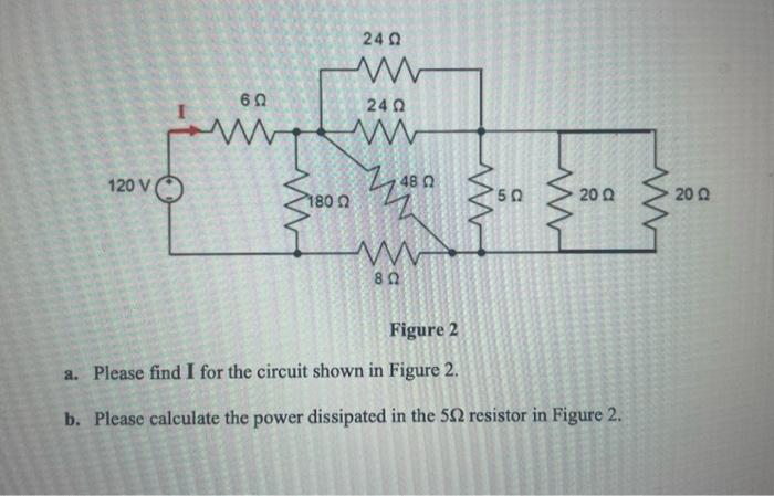 Solved Figure 2 a. Please find I for the circuit shown in | Chegg.com