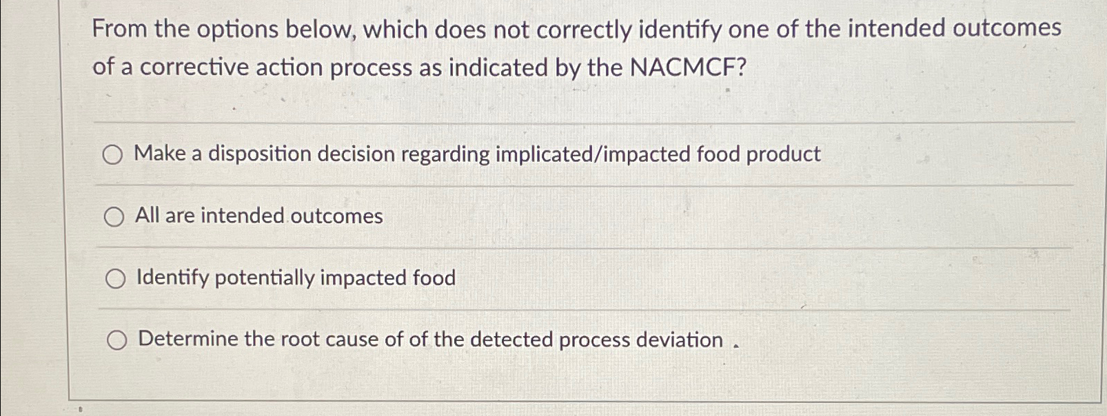 From the options below, which does not correctly | Chegg.com