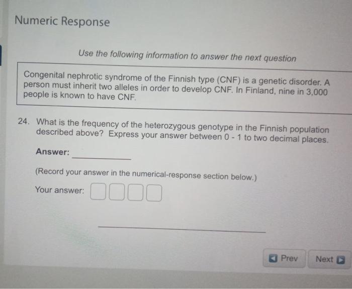 Solved Numeric Response Use the following information to | Chegg.com