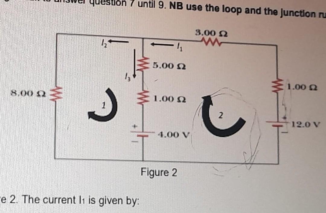 Solved e 2. The current l1 is given by: | Chegg.com