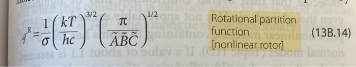 Solved KT T zhoß20RX Rotational partition function | Chegg.com