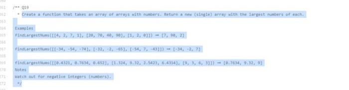 Solved 019 • Create a function that takes an array of arrays | Chegg.com