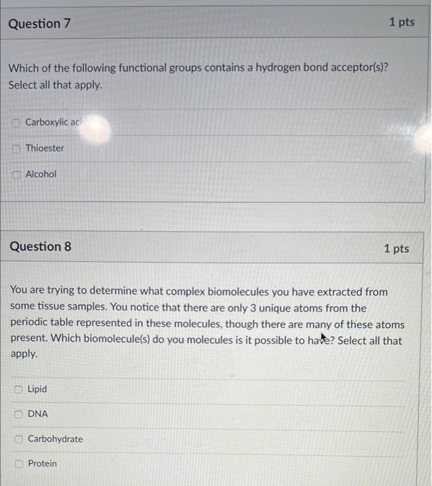 Solved Which of the following functional groups contains a | Chegg.com