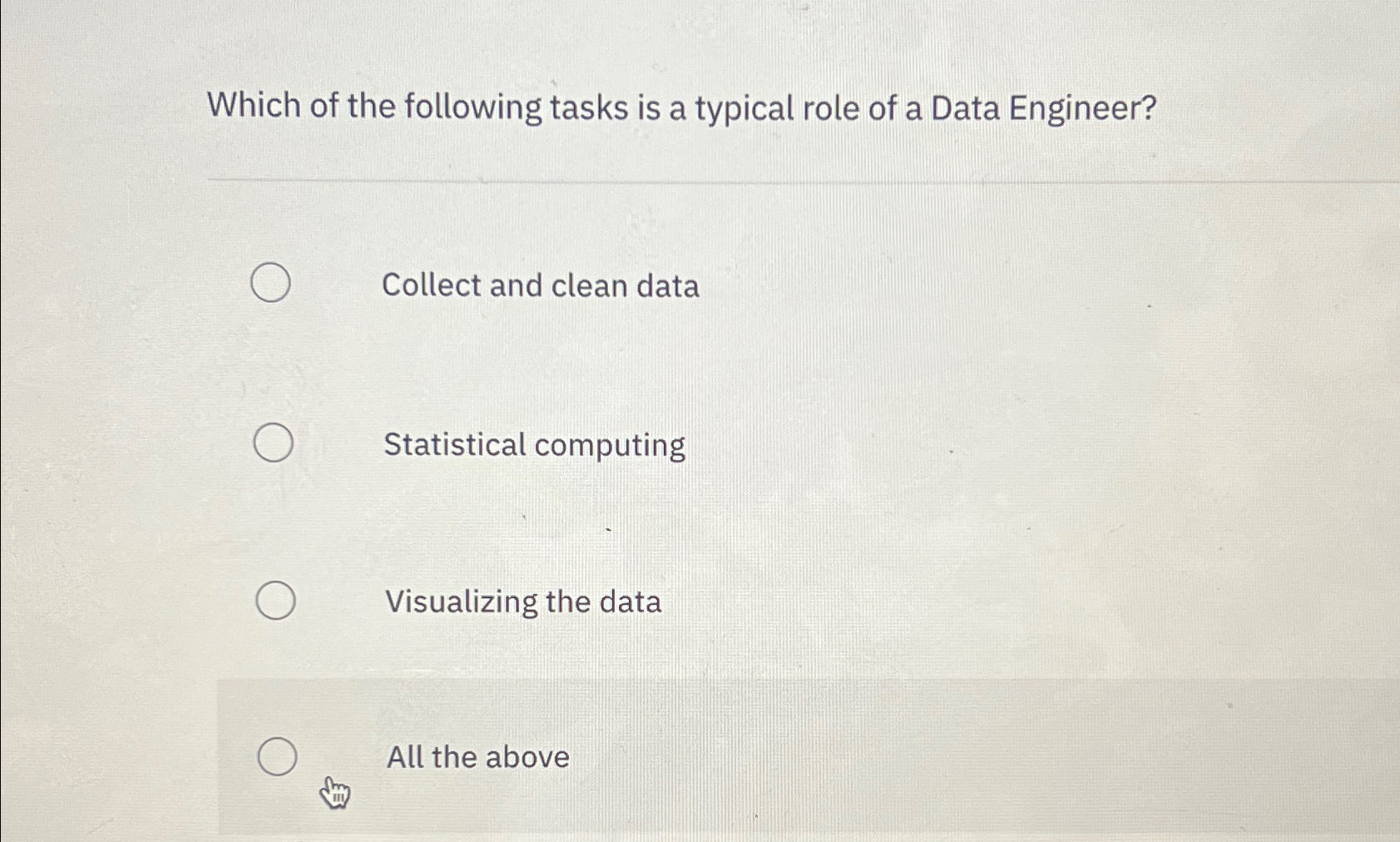 Solved Which of the following tasks is a typical role of a | Chegg.com