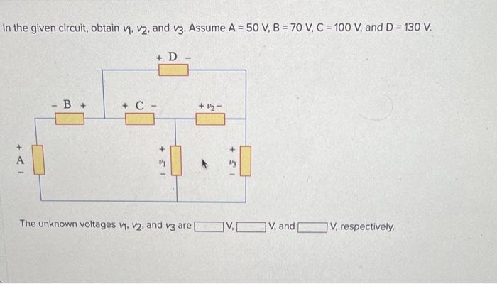 Solved In the given circuit, obtain v1,V2, and V3. Assume | Chegg.com