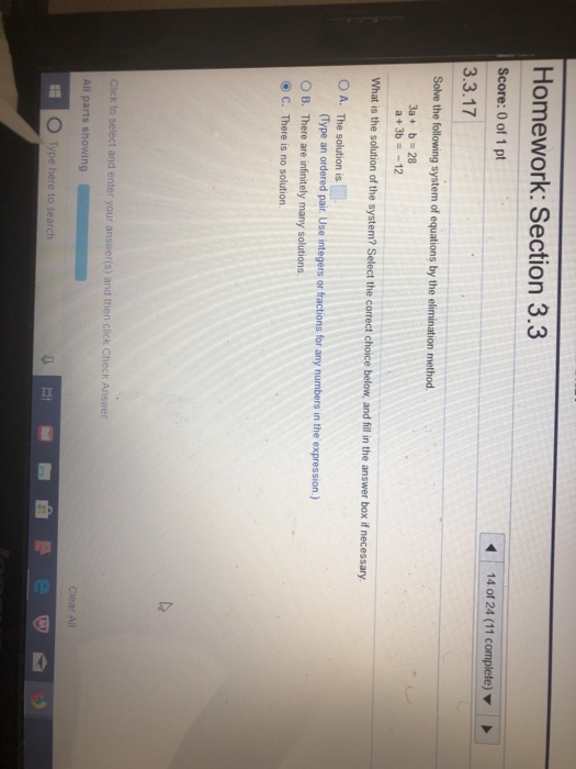 Solved Homework: Section 3.3 Score: 0 of 1 pt 14 of 24 (11 | Chegg.com