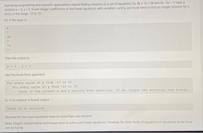 Solved Numerous engineering and scientific applications | Chegg.com