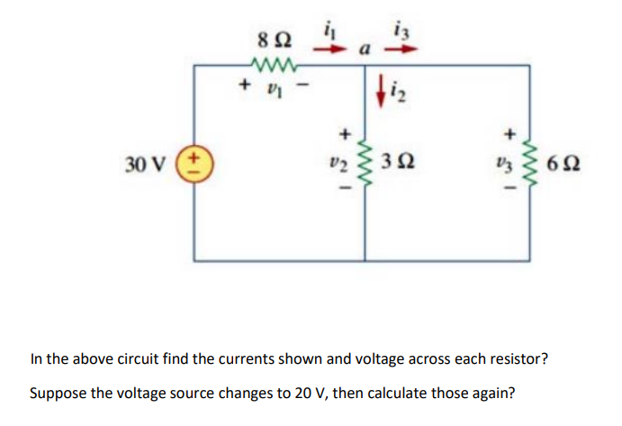 Solved Please solve: In the above circuit find the currents | Chegg.com