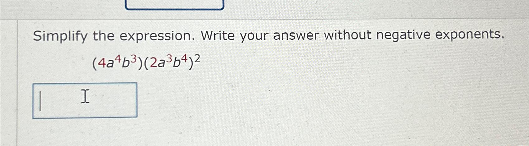 Solved Simplify the expression. Write your answer without | Chegg.com