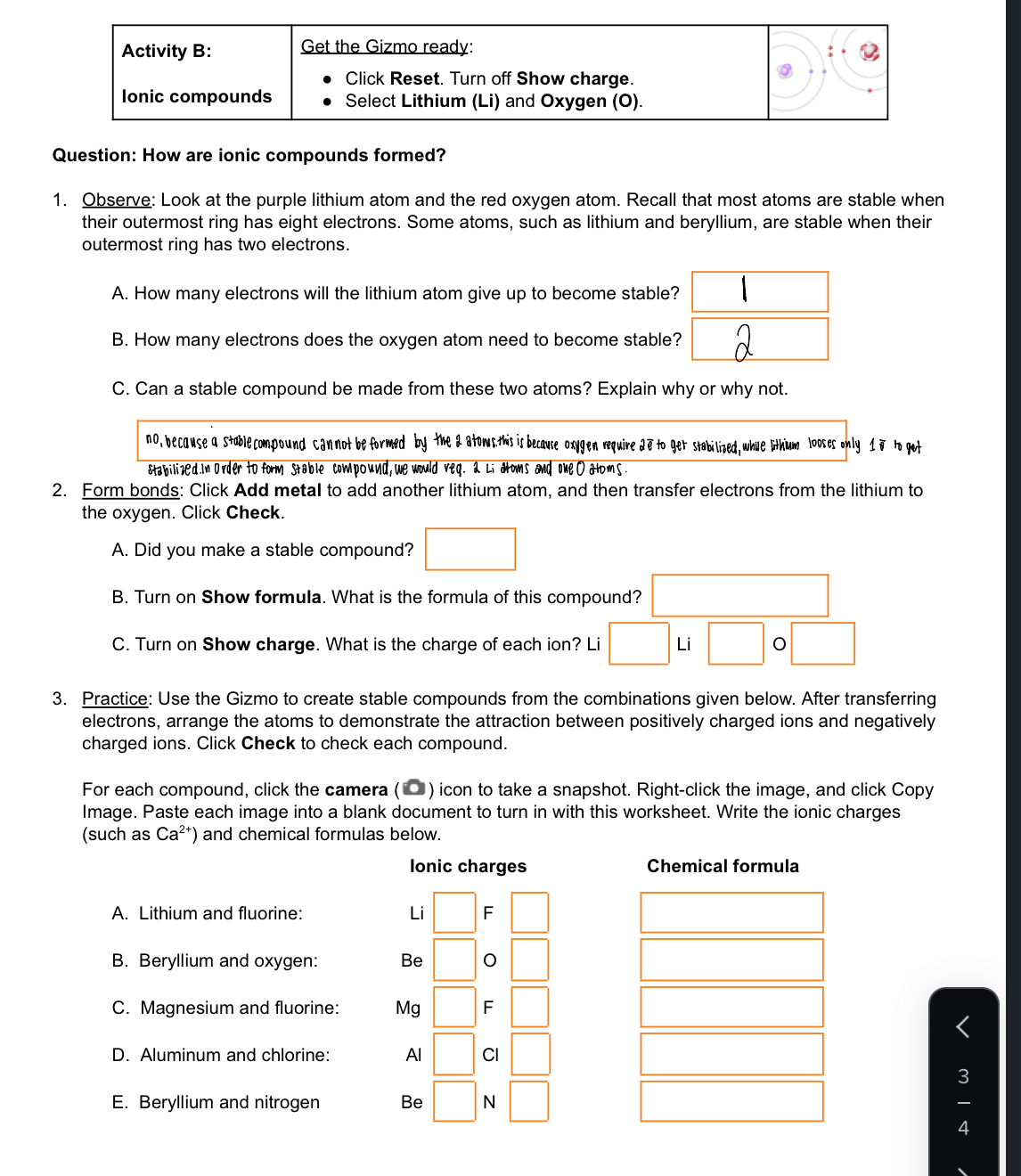 Solved \table[[Activity B:,\table[[Get the Gizmo ready:],[- | Chegg.com