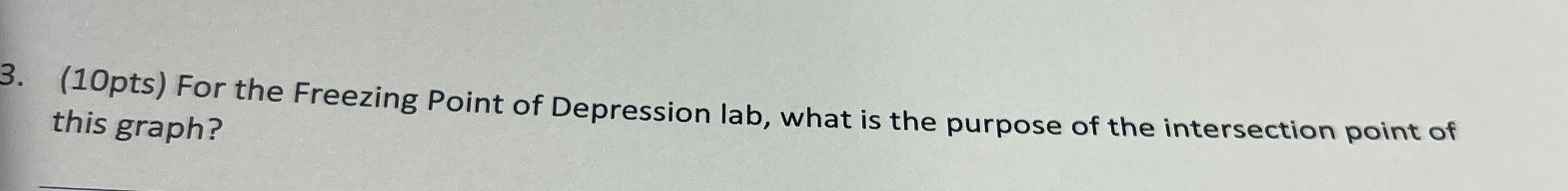 Solved (10pts) ﻿For the Freezing Point of Depression lab, | Chegg.com