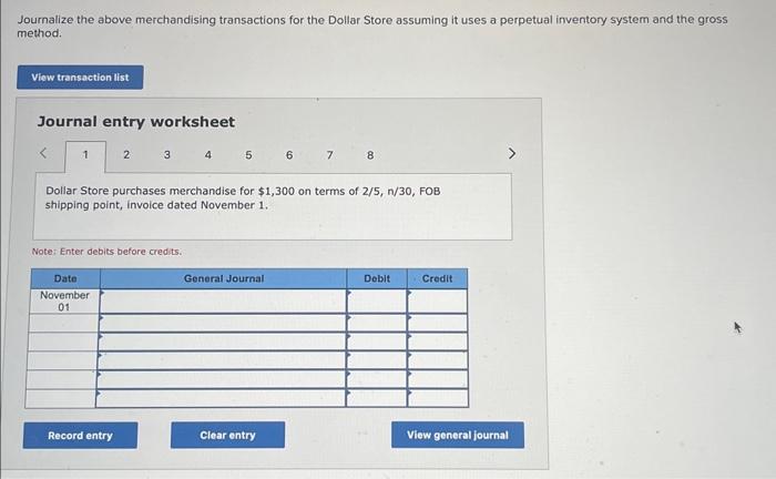 Solved Exercise 4-12 (Algo) Recording purchases, sales, | Chegg.com