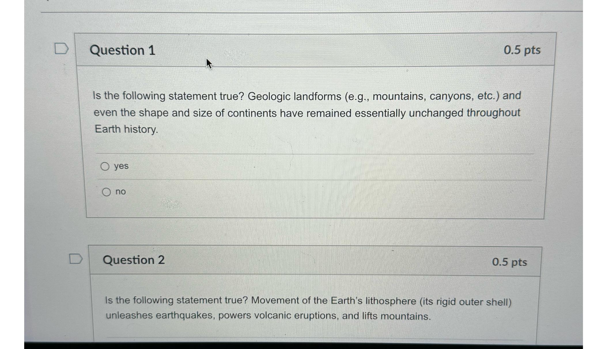 Solved Question 10.5ptsIs the following statement true? | Chegg.com