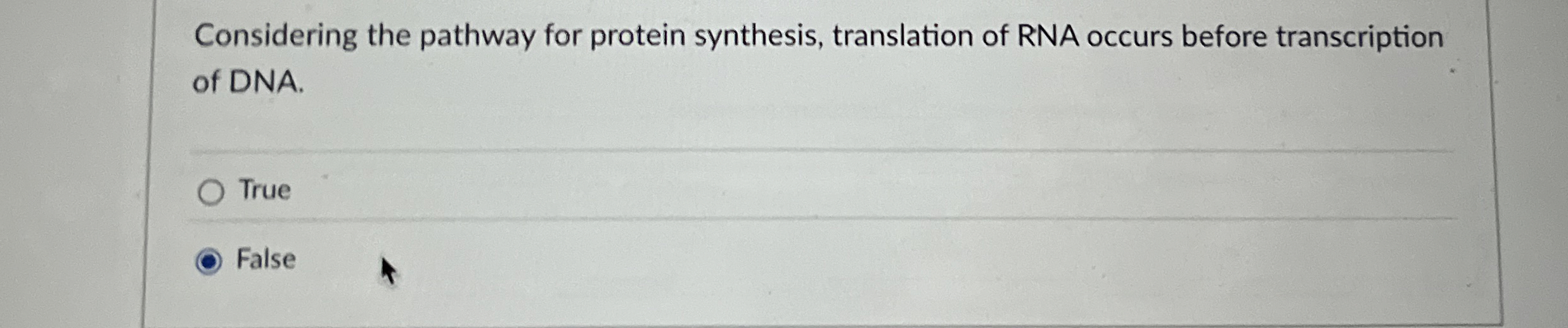 Solved Considering the pathway for protein synthesis, | Chegg.com