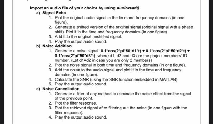 Matlab Matlab Matlab Matlabjust Use Any Audiofile