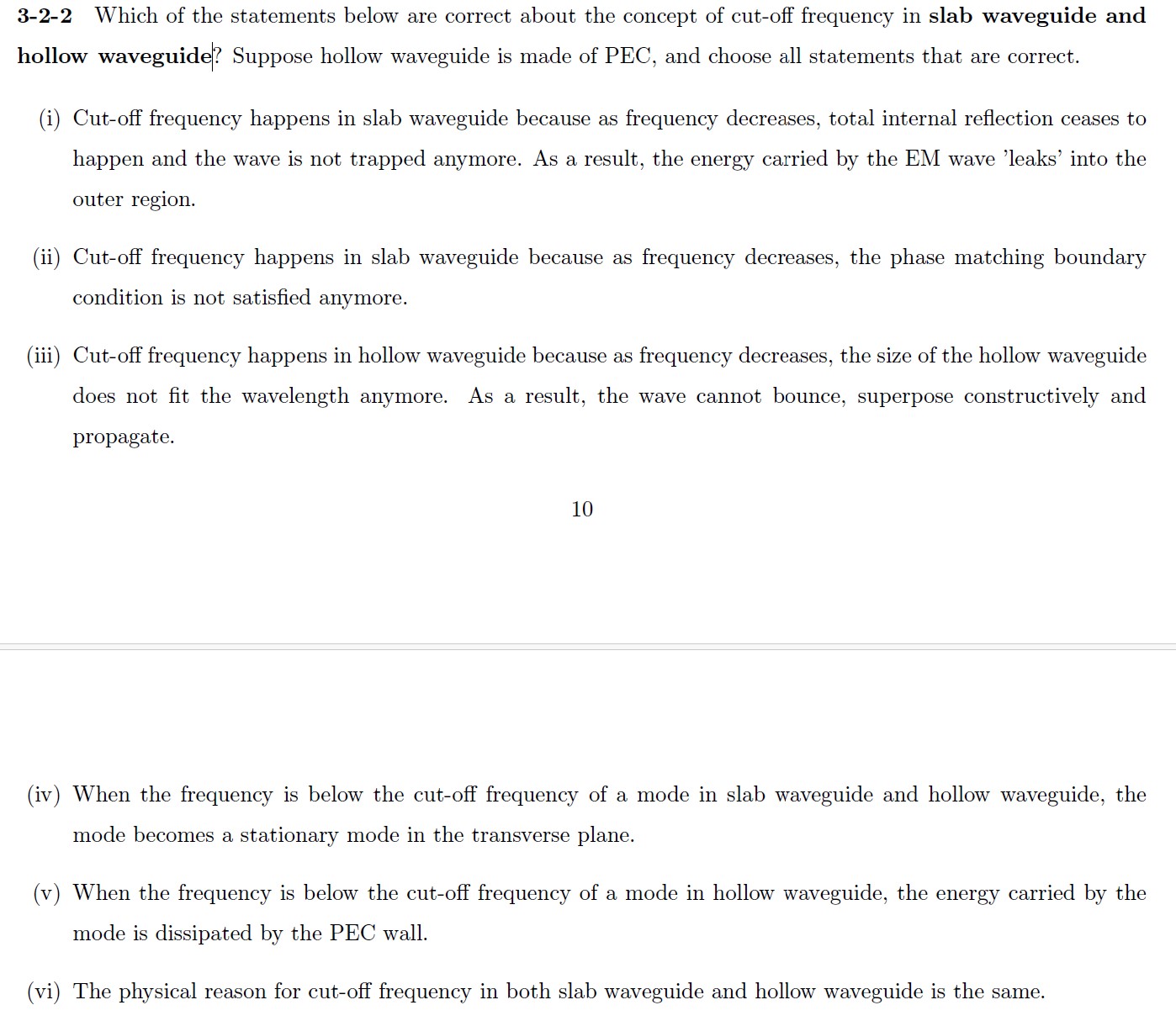 Solved 3-2-2 ﻿Which of the statements below are correct | Chegg.com