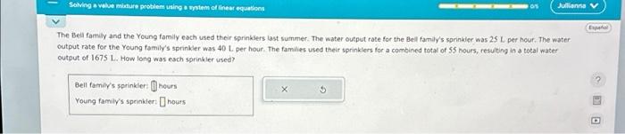 Solved Solving A Value Mixture Problem Using A System Of