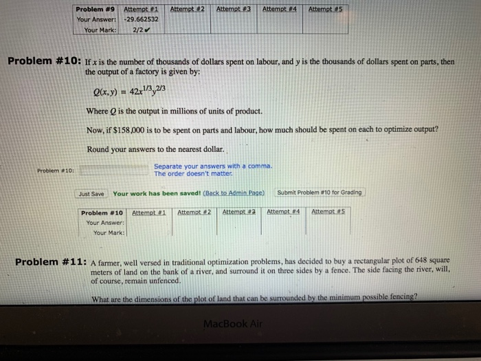 Solved Attempt 12 mpt 3 Attempt 14 Attempt #5 Problem 29 | Chegg.com
