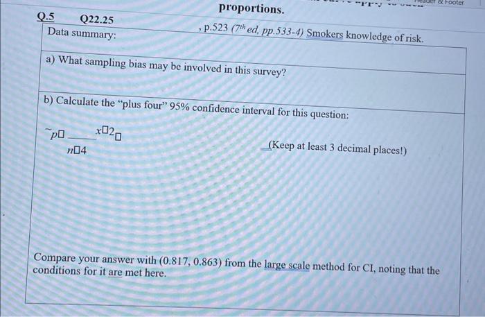 a) What sampling bias may be involved in this survey? | Chegg.com