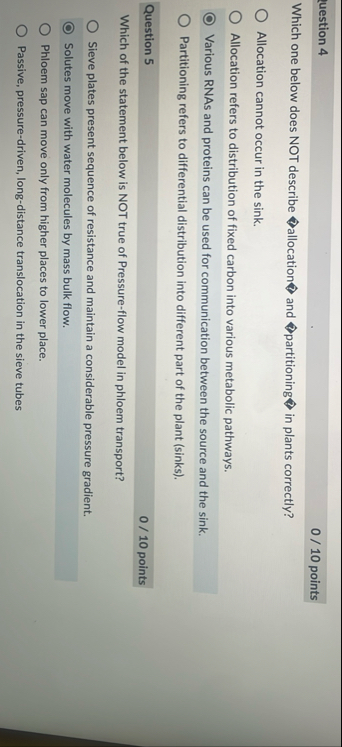 Solved uestion 4010 ﻿pointsWhich one below does NOT describe | Chegg.com