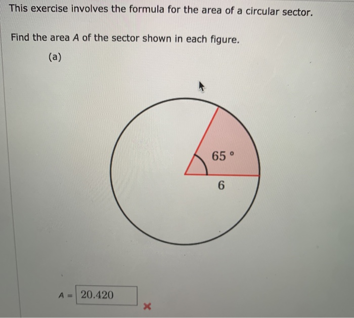 Solved This exercise involves the formula for the area of a | Chegg.com