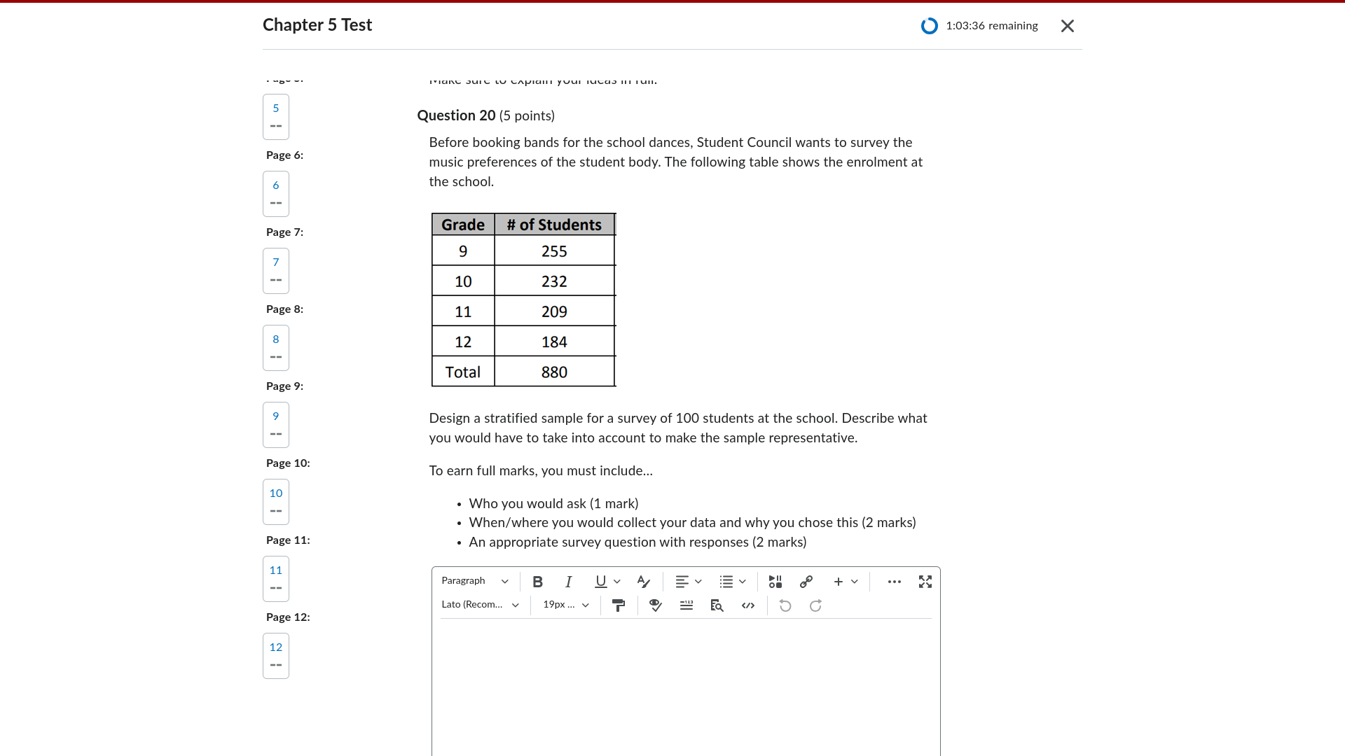 Question 20 (5 ﻿points)Before booking bands for the | Chegg.com