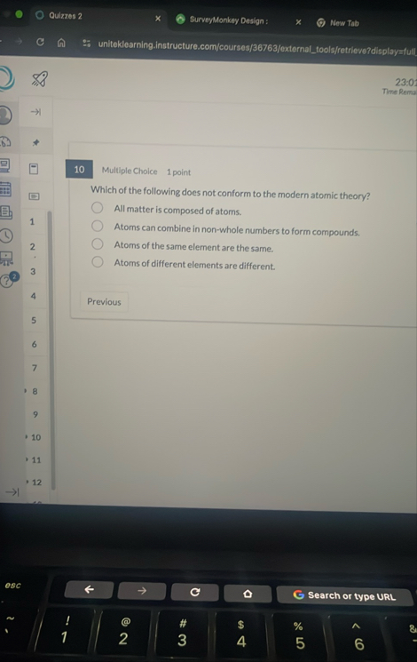 Solved Oulzzes 2SurveyMonkey Design:New Tab% | Chegg.com