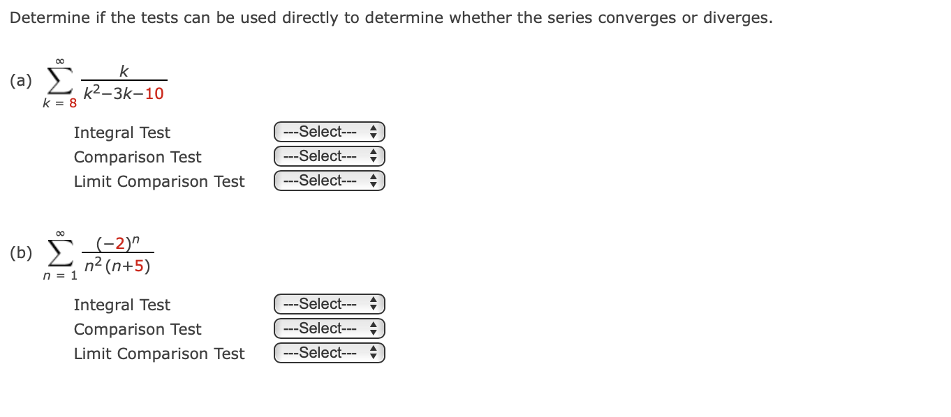 Solved Determine if the tests can be used directly to | Chegg.com