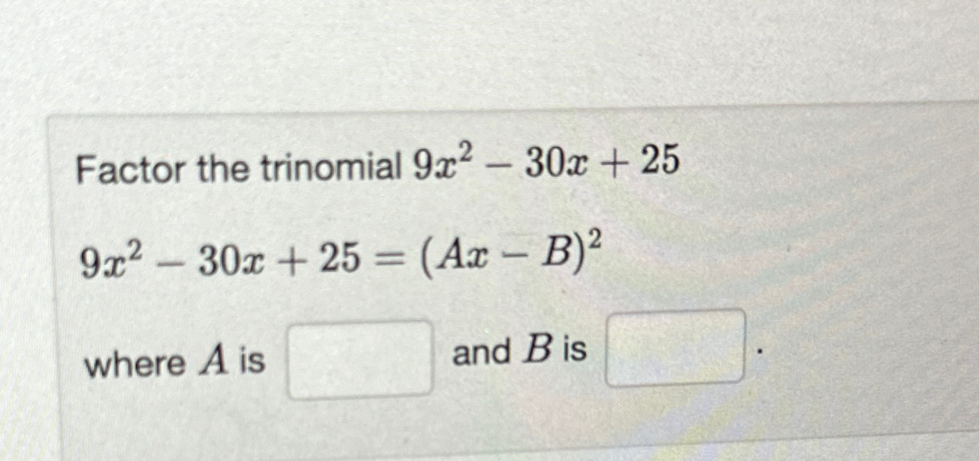Solved Factor the trinomial | Chegg.com