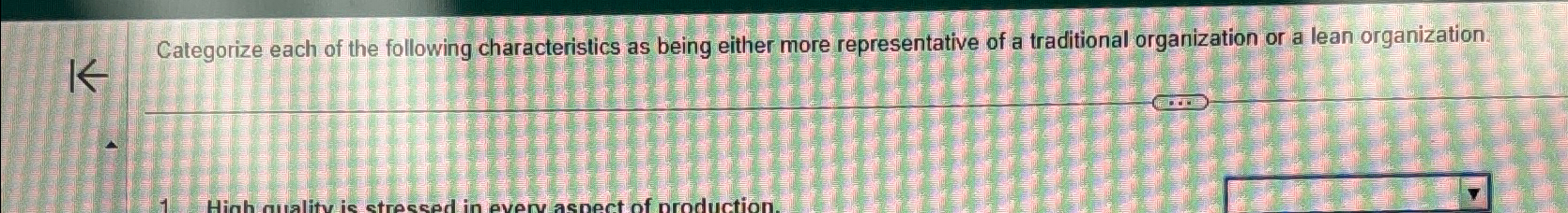 Solved Categorize each of the following characteristics as | Chegg.com