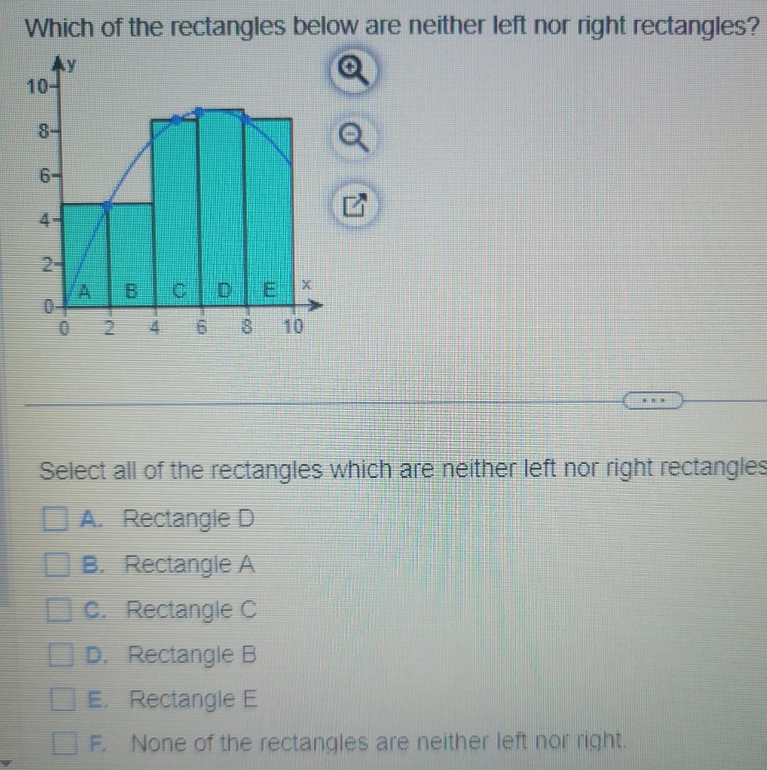 Solved Which of the rectangles below are neither left nor | Chegg.com