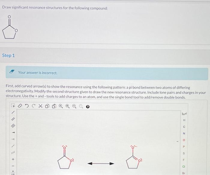 Solved Draw significant resonance structures for the | Chegg.com