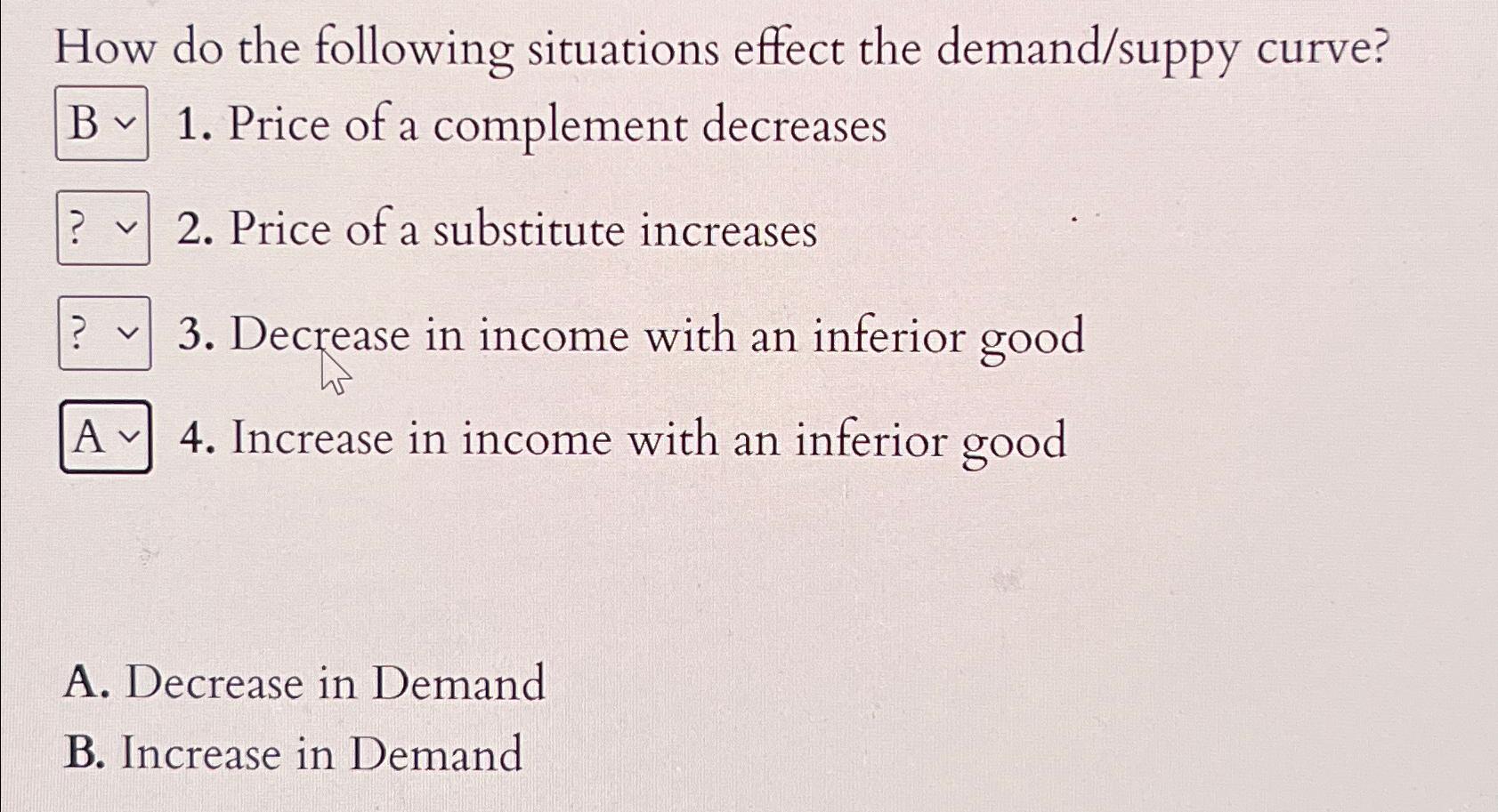 Solved How do the following situations effect the | Chegg.com
