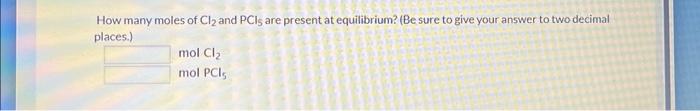 Solved 17 Question (2 points) For the reaction PCI, (g) + | Chegg.com