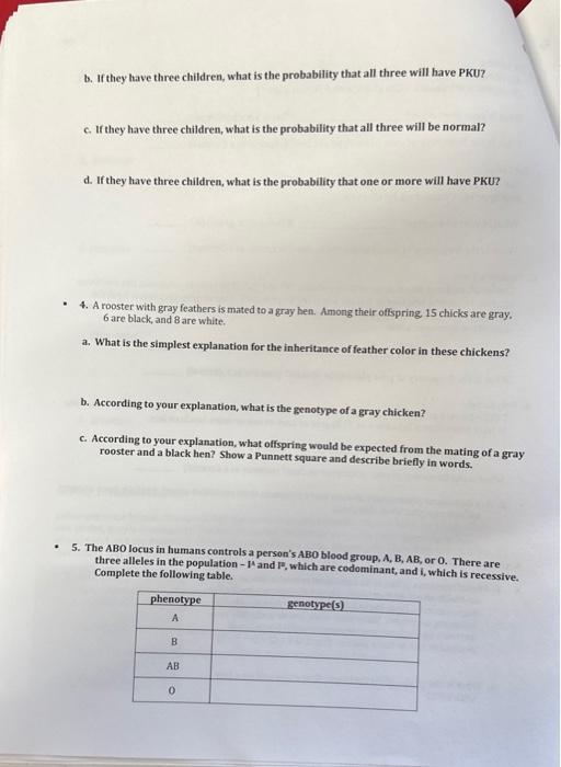 b. PTC tasting Approximates simple, monogenic | Chegg.com