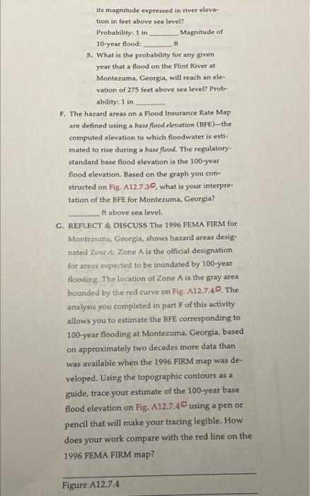 Solved Flood Hazard Mapping Assessment, and Risk Name: | Chegg.com