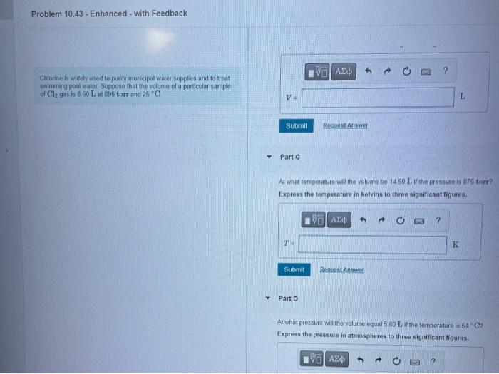 Solved How many grase of Cl2 are in the sanple? I vorese the | Chegg.com