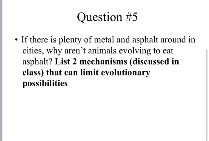 Solved The 5 mechanisms of evolution 1. 2. 3. Mutation - | Chegg.com