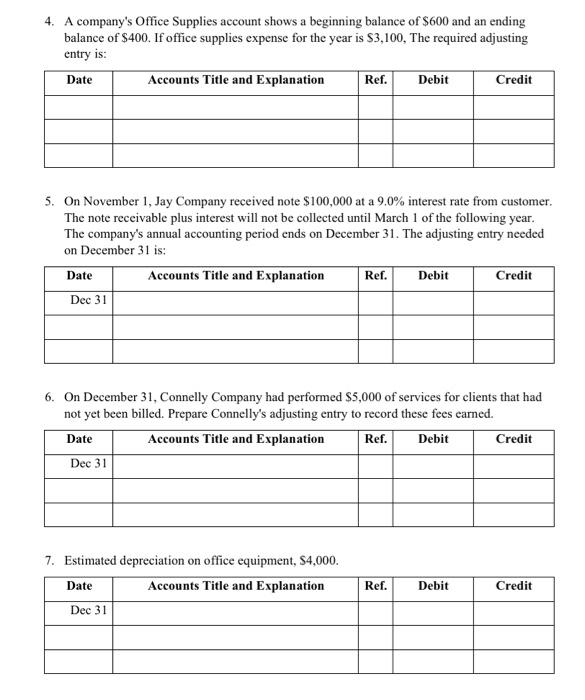 Solved Adjusting entries - Problem 1 Make the adjusting | Chegg.com