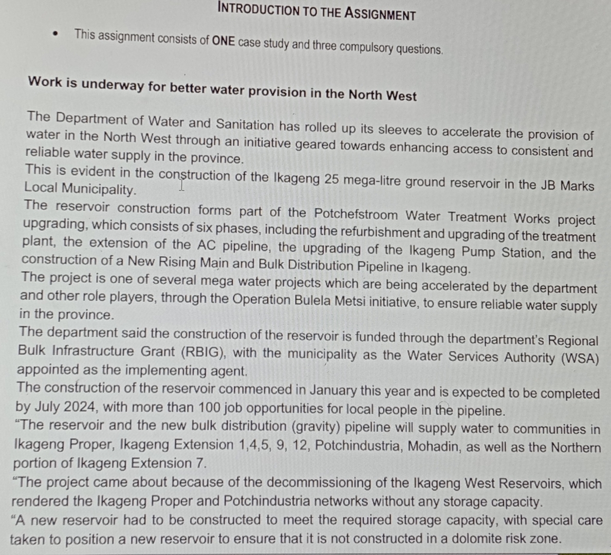Solved INTRODUCTION TO THE ASSIGNMENTThis assignment | Chegg.com
