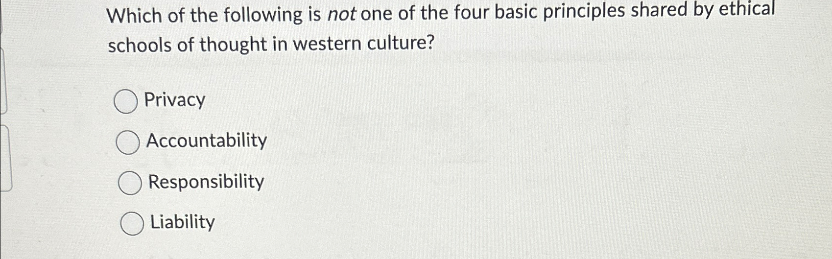 Solved Which of the following is not one of the four basic | Chegg.com