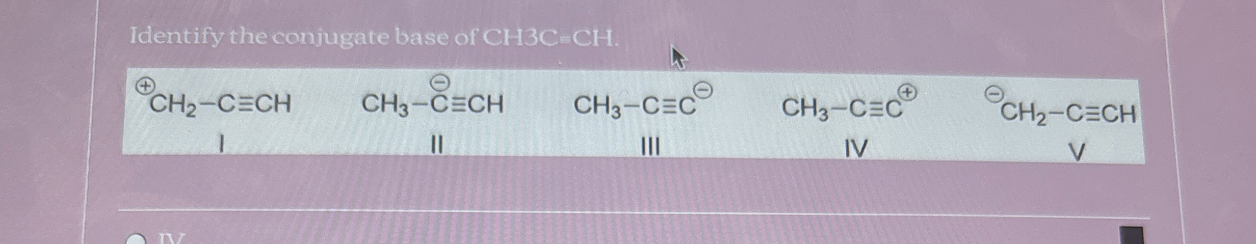 Solved Identify the conjugate base of | Chegg.com