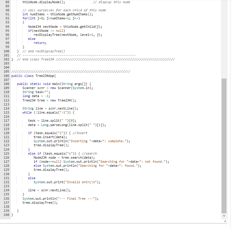 Solved 7.4 Programming Assignment: 2-3-4 Tree In this | Chegg.com